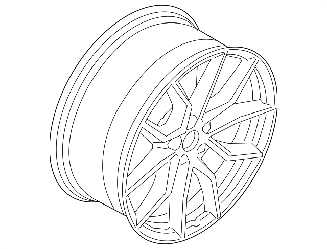 Genuine BMW 36-11-6-880-685 | 19" Style 734 V-Spoke Reflex Silver Light ...