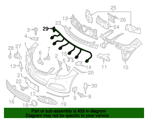 212-540-56-10 - Wire Harness 2010-2013 Mercedes-Benz | Mercedes-Benz ...