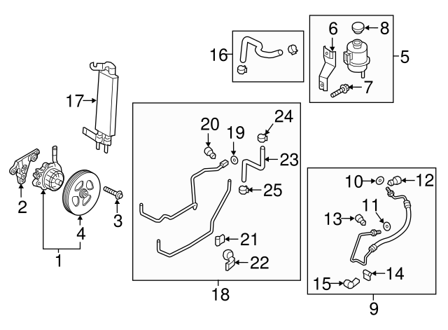 2016-2023 Nissan TITAN XD Power Steering Reservoir 49180-EZ40B | Nissan ...