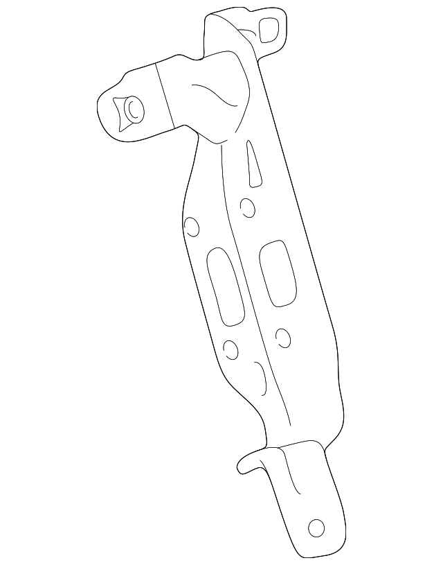 86211-76020 - AM/FM CD Mount Bracket - 2011-2013 Lexus CT200h ...