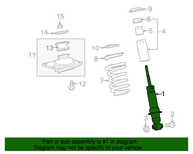 22737724 - Rear Shock Absorber 2011-2015 Chevrolet Camaro ...