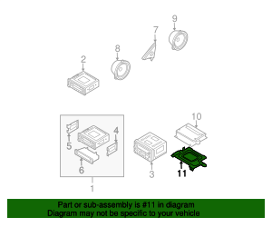 2003-2009 Kia Sorento Amplifier Bracket 96390-3E100 | TascaParts.com