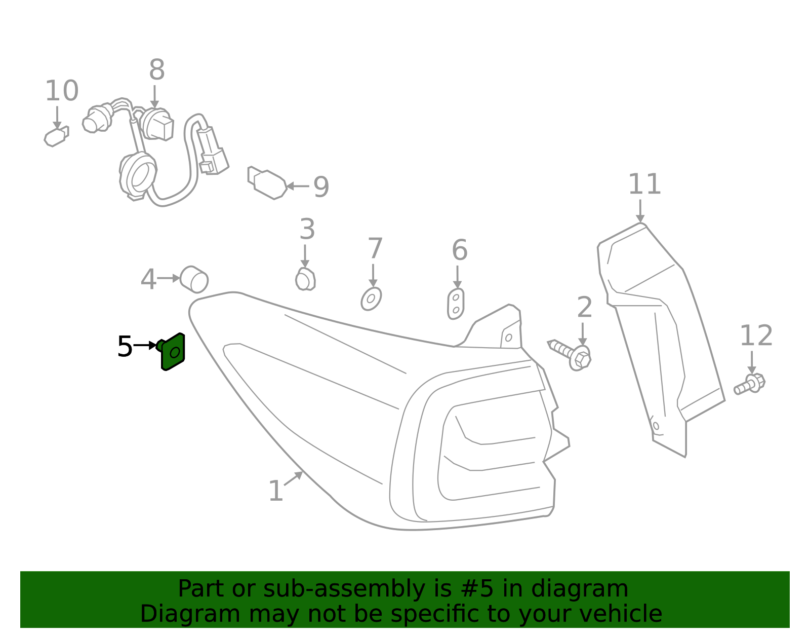 2015-2025 Subaru Tail Lamp Grommet 909220013 | Shop Subaru Parts