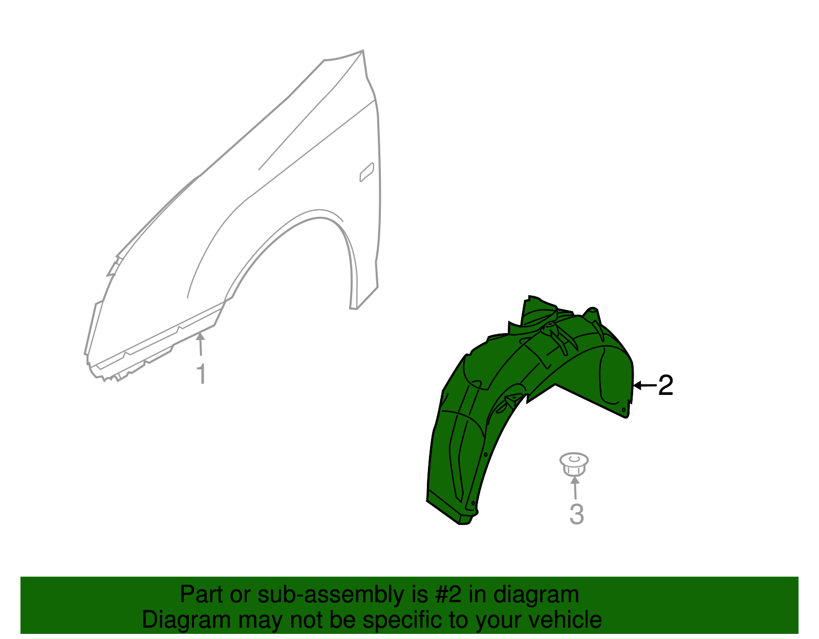 Genuine Wheel Arch Liner for 2003-2011 Saab | Part# 12764963 | Over 30% ...