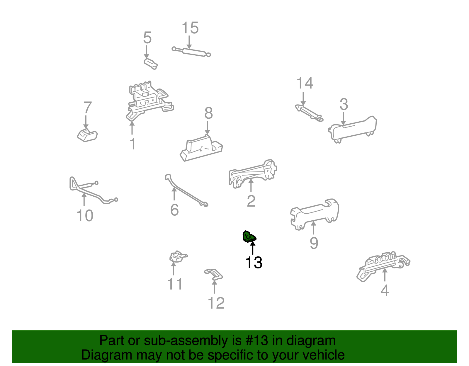 1998-2007 Lexus LX470 Striker 78976-60050 | Discount Parts Monster