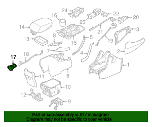 95120-2W000 - 12 Volt Accessory Power Outlet 2013-2016 Hyundai ...
