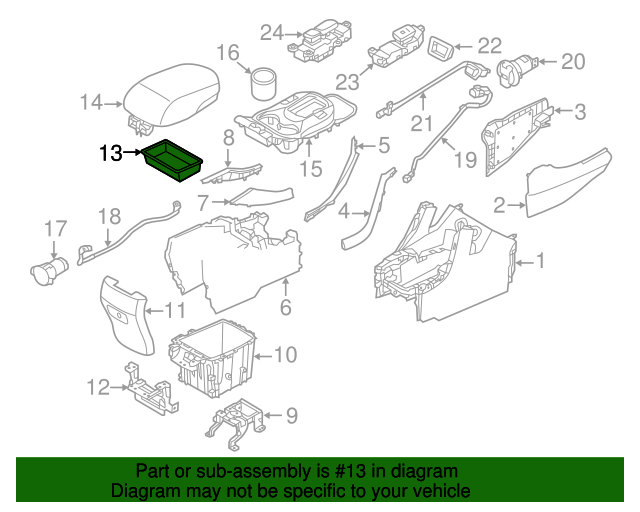 2017-2018 Hyundai Santa Fe Sport Tray 84655-4Z100-UNB | OEM Parts Online