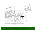 2007-2014 GM Ebony Front Driver Side Door Inside Handle 22855617 GM ...