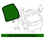 2018-2024 GM Liftgate Weatherstrip 84329377 GM | GMPartsDirect.com