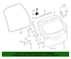 2018-2023 GM Liftgate Hinge 23462566 | TascaParts.com