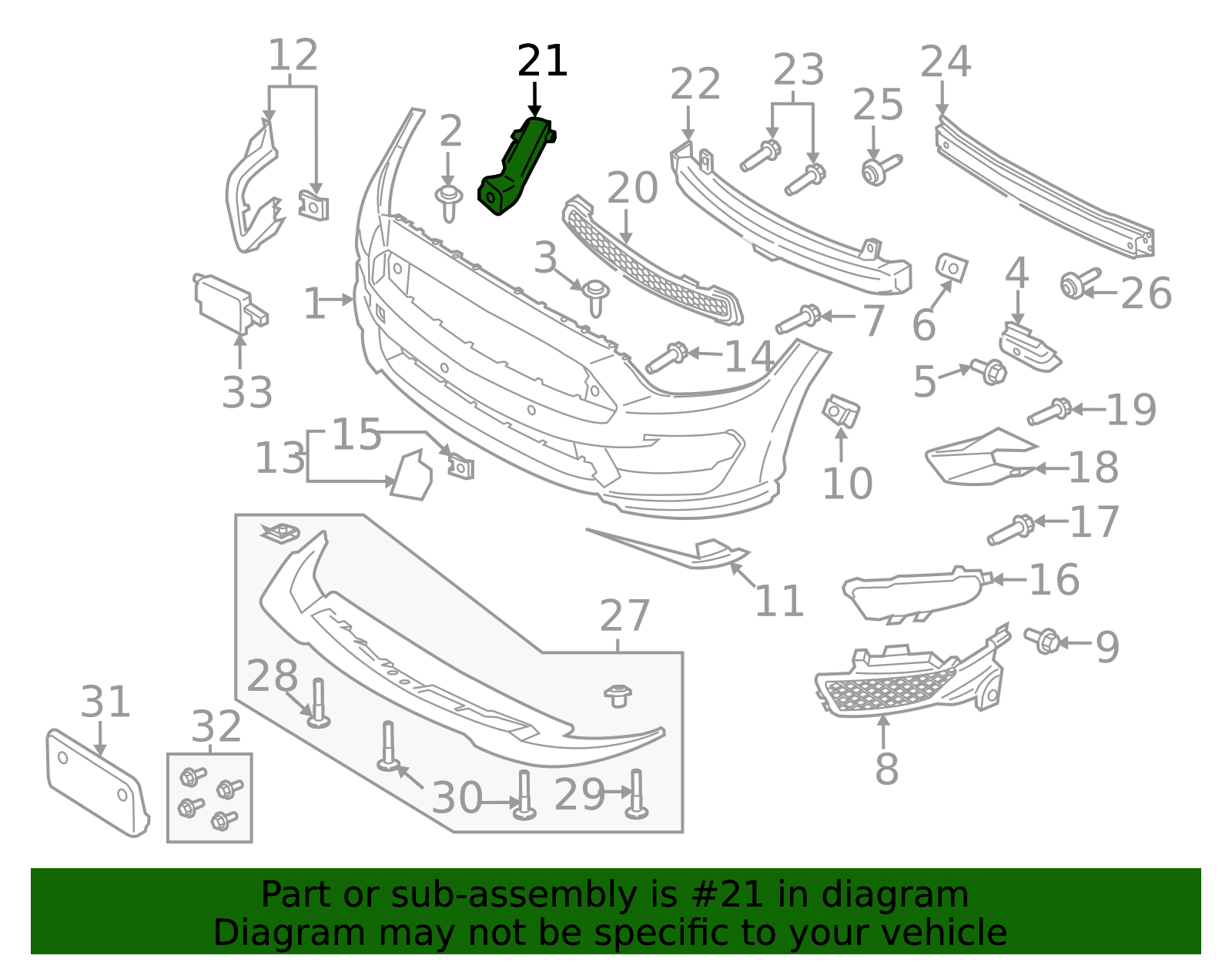 2015-2020 Ford Mustang Air Duct FR3Z-17F803-A | TascaParts.com