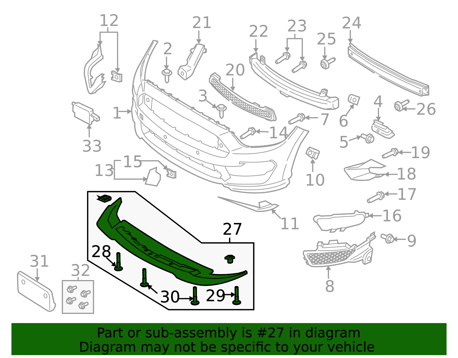 2015-2020 Ford Mustang Spoiler FR3Z-17626-E | Ford OEM Parts Online