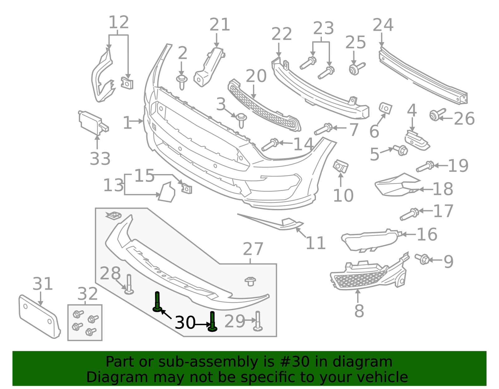 Genuine OEM Ford Part - Valance Rivet W705297-S417 | Genuine OEM Ford ...