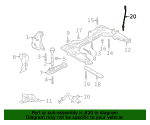 992-407-063 - Suspension Subframe Crossmember Brace 2020-2024 Porsche ...