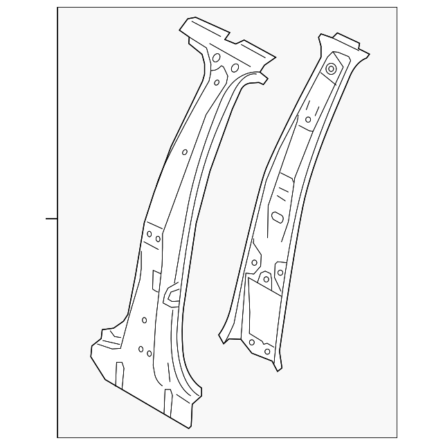 83A-810-073-A - Pillar Reinforced 2019-2024 Audi Q3 | Audi OEM Parts