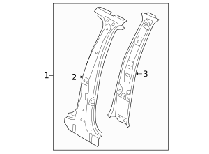 83A-810-074-A - Pillar Reinforced 2019-2023 Audi Q3 | Audi OEM Parts