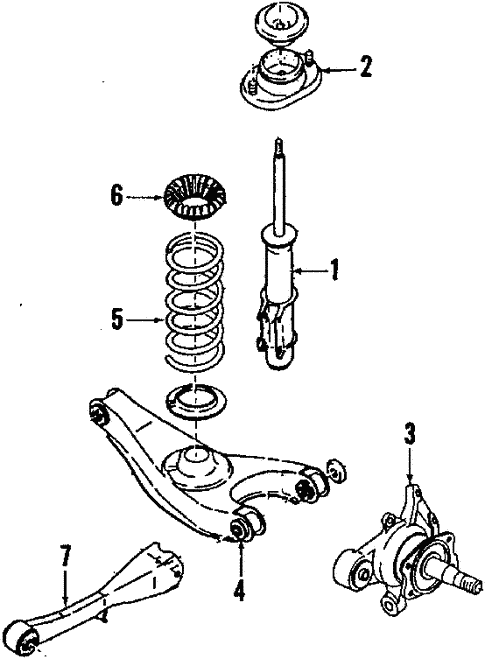 Rear Suspension for 1988 Subaru Justy | TascaParts.com