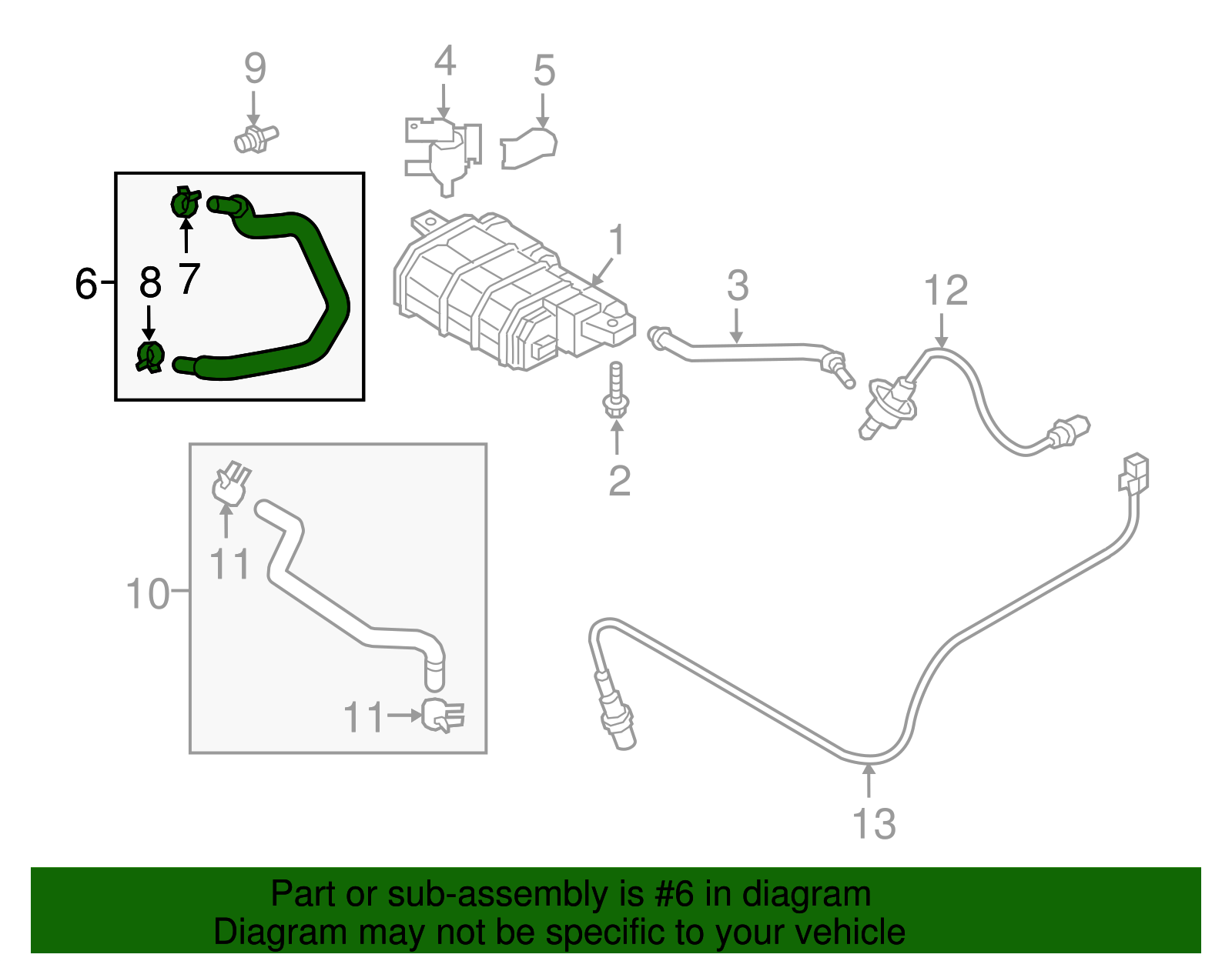 2016-2020 Kia PCV Hose 26720-2GGA0 | Retail Performance Auto Parts