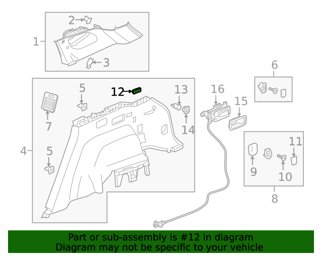 13514047 - Courtesy Lamp 2017-2023 GM | AutoNationParts.com