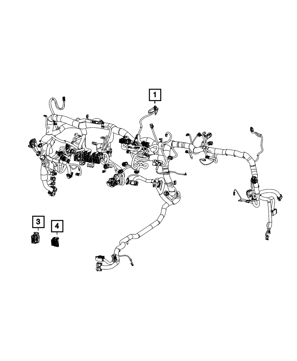 2023-2024 Ram 1500 Instrument Panel Wiring 68620633AA | My Mopar Parts