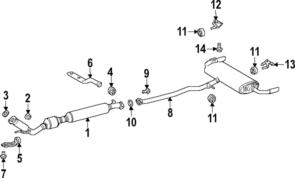 2022-2025 Lexus | Muffler & Pipe Assembly | 17430-25301 | Express Lexus ...