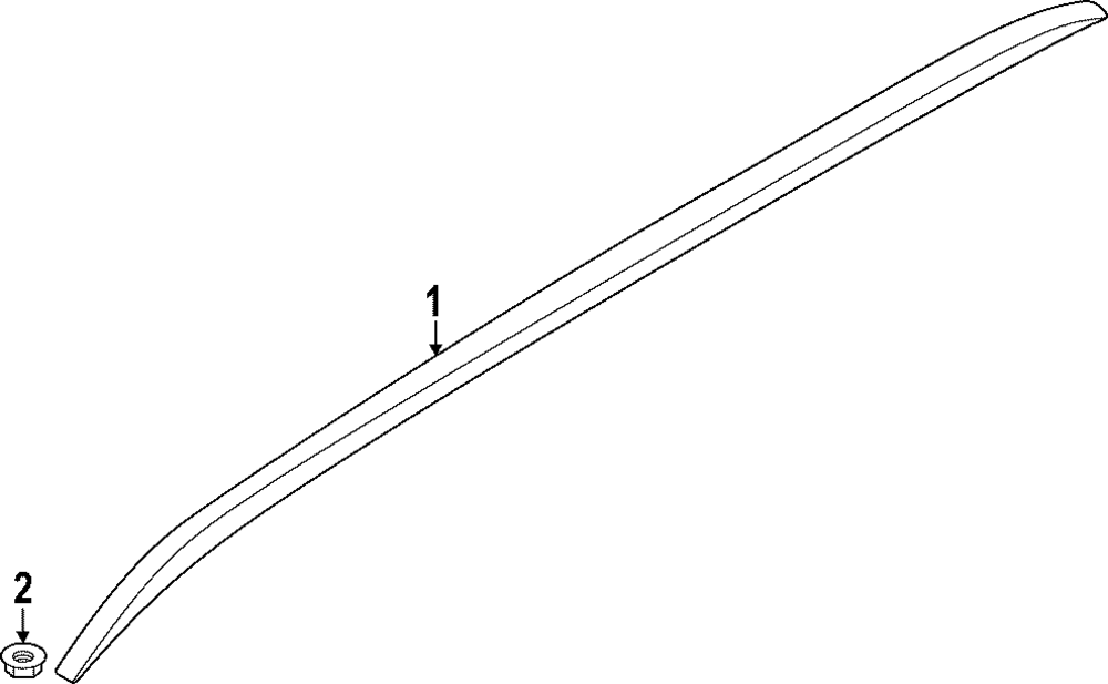 2023-2025 Kia Sportage Roof Rail 87270-P1EA0 | Retail Performance Auto ...