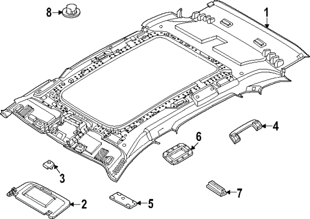 Genuine OEM Ford Part - Grille Air Inlet R2TZ-78280B62-AE | Genuine OEM ...