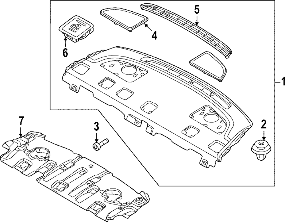 Hyundai - 85620-G9000-RJS - Speaker Grille - 2019-2025 Genesis G70 ...