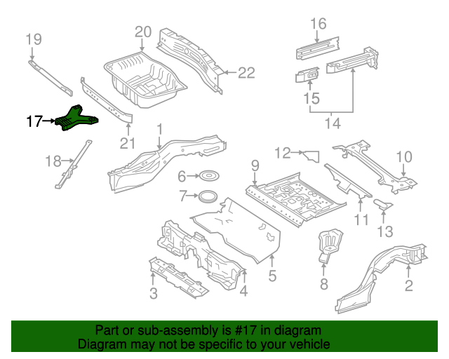 222-524-04-40 - Center Bracket 2014-2020 Mercedes-Benz | Mercedes-Benz ...