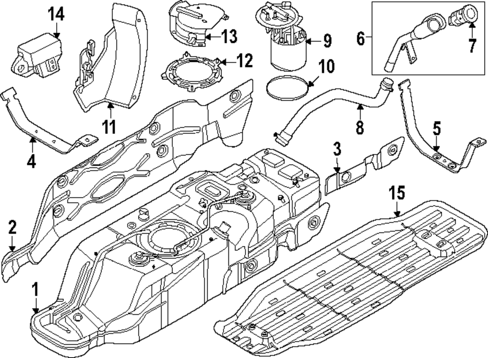 2024 Ford Ranger Fuel Gauge Sending Unit MB3Z-9A299-G | QuirkParts