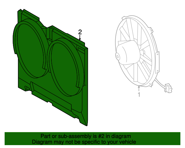 Fan Shroud - Part #202-505-33-55 | Mercedes Parts Center