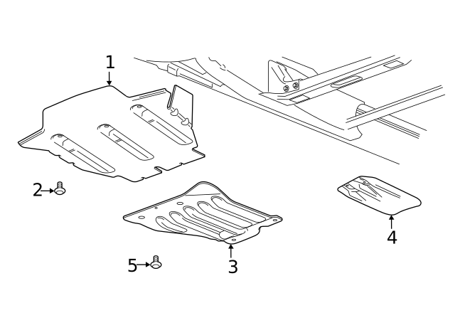 23388796 - Underbody Splash Shield 2017-2022 Chevrolet Colorado ...