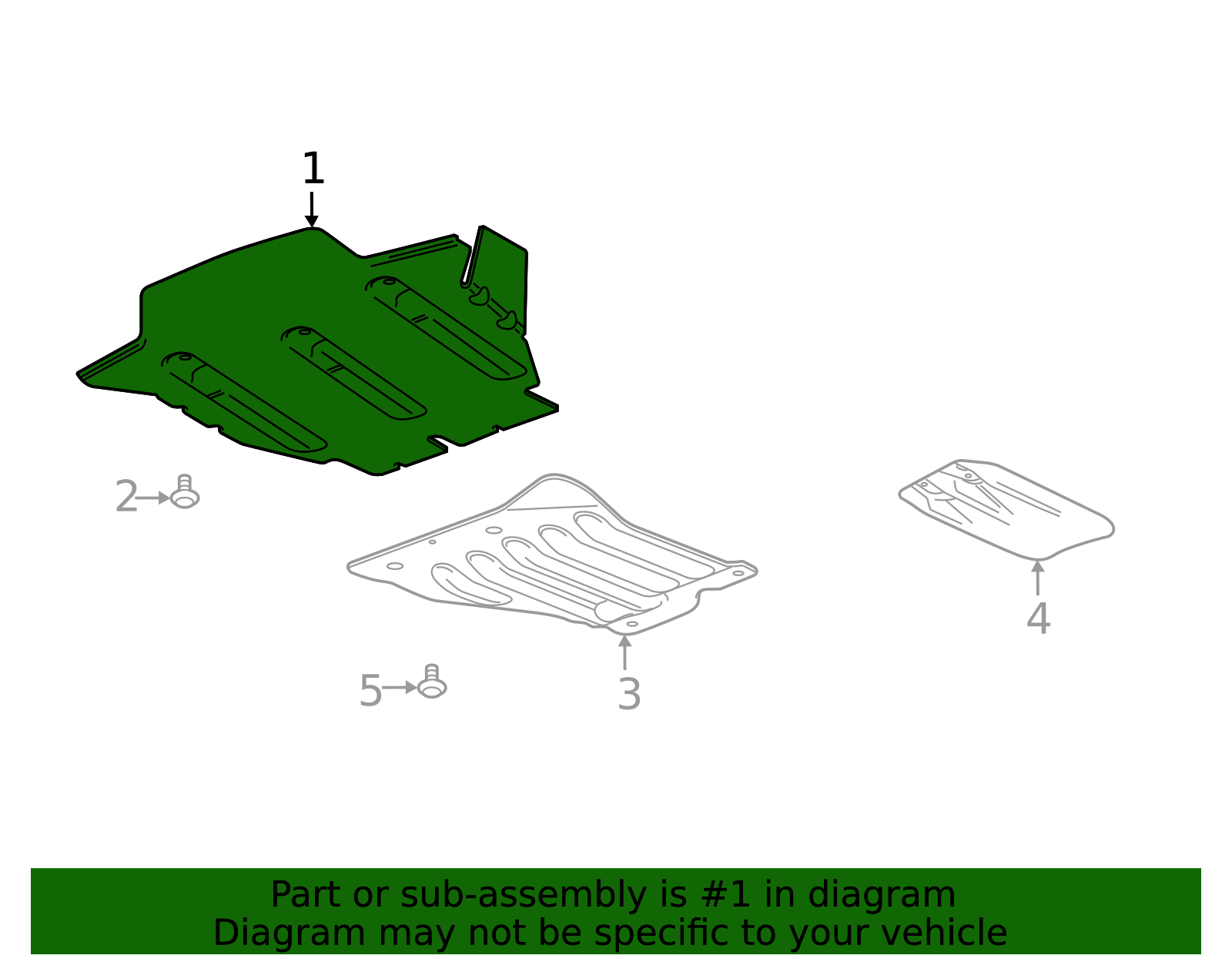 23388796 - High-Quality Underbody Splash Shield for 2017-2022 Chevrolet ...