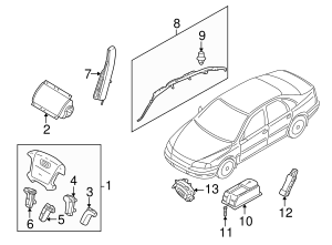 2005-2014 Volvo Clock Spring 31313083 | TascaParts.com