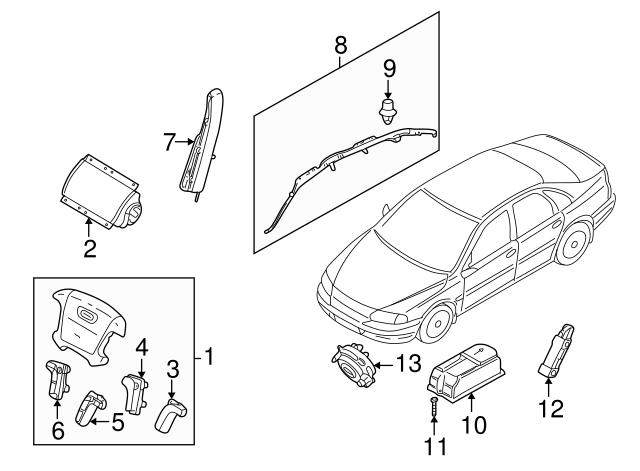 2005-2014 Volvo Clock Spring 31313083 | TascaParts.com