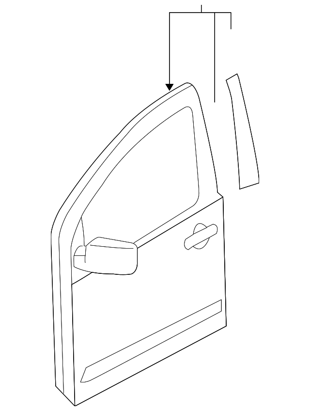 2005-2014 Nissan Door Shell H0101-ZQ3MA | Nissan Parts Store