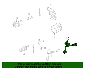 208-545-00-10 - Switch 1998-2000 Mercedes-Benz | AutoNationParts.com