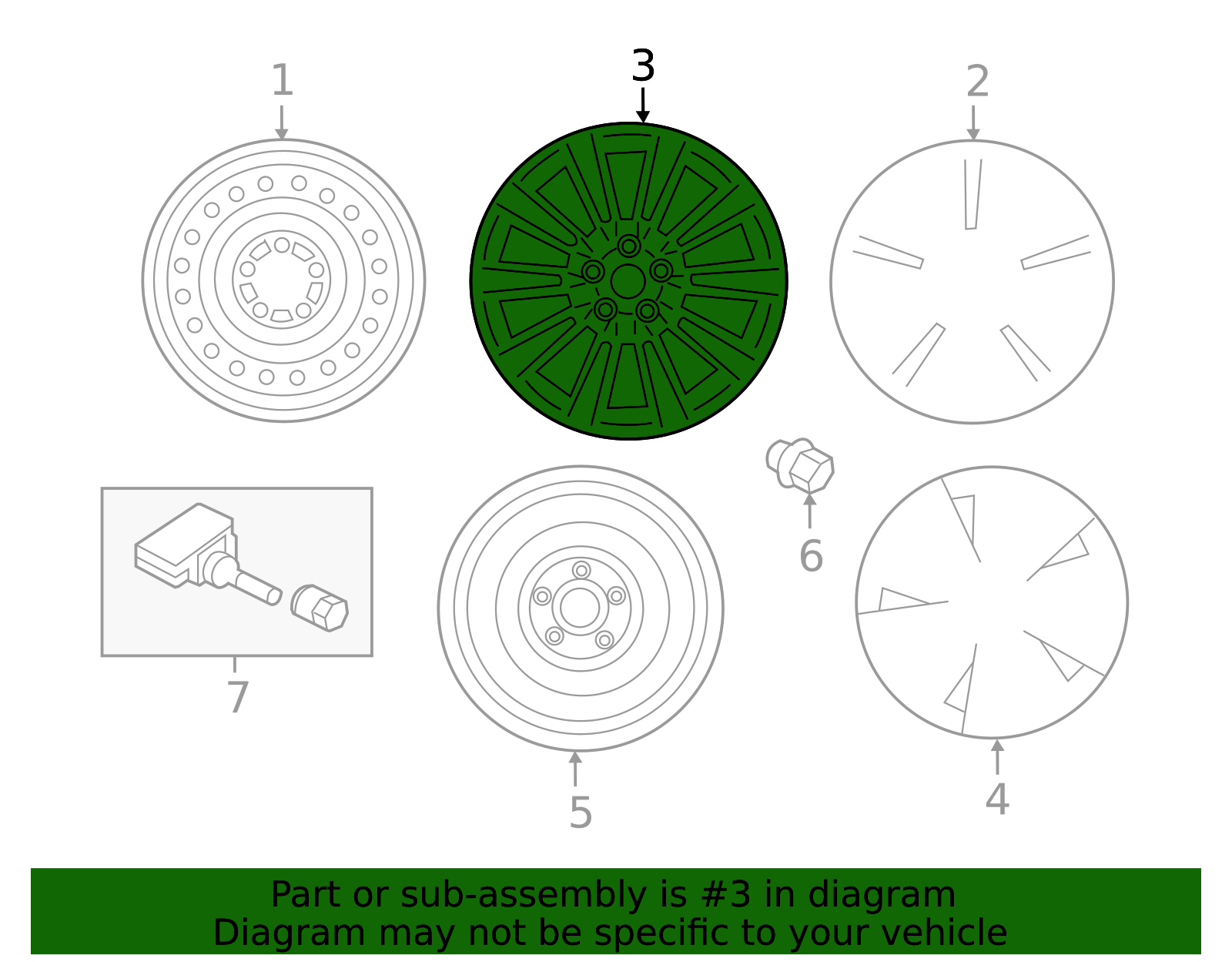 4250F635 Wheel, Alloy 2018-2019 Mitsubishi Outlander Sport | Mitsubishi ...