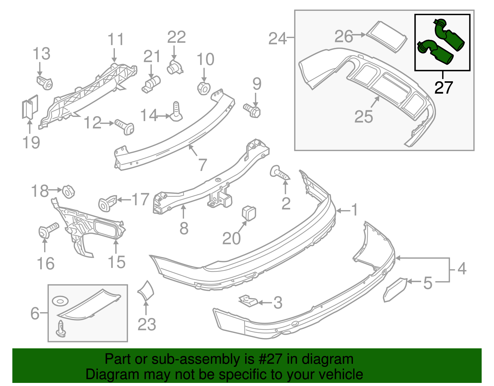 2010-2015 Audi Q7 Tailpipe Extension 4L0-071-771-B | OEM Parts Online