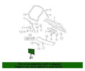2002-2013 Mopar License Plate Bracket 5288487AC | TascaParts.com
