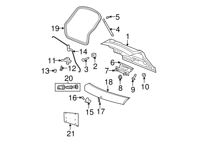 2008-2017 Mopar Hinge - Driver's Side (LH) 4589531AA | TascaParts.com
