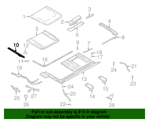 Genuine Air Deflector for 2001-2006 Hyundai | Part# 81641-H1000 ...