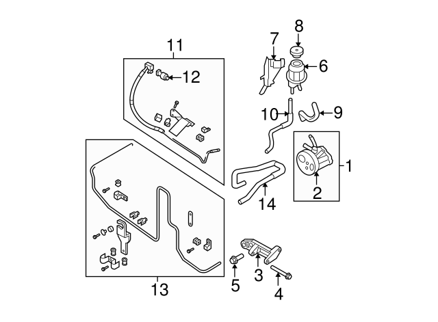 49180-EA000 - Power Steering Pump Reservoir 2005-2023 Nissan | Nissan ...