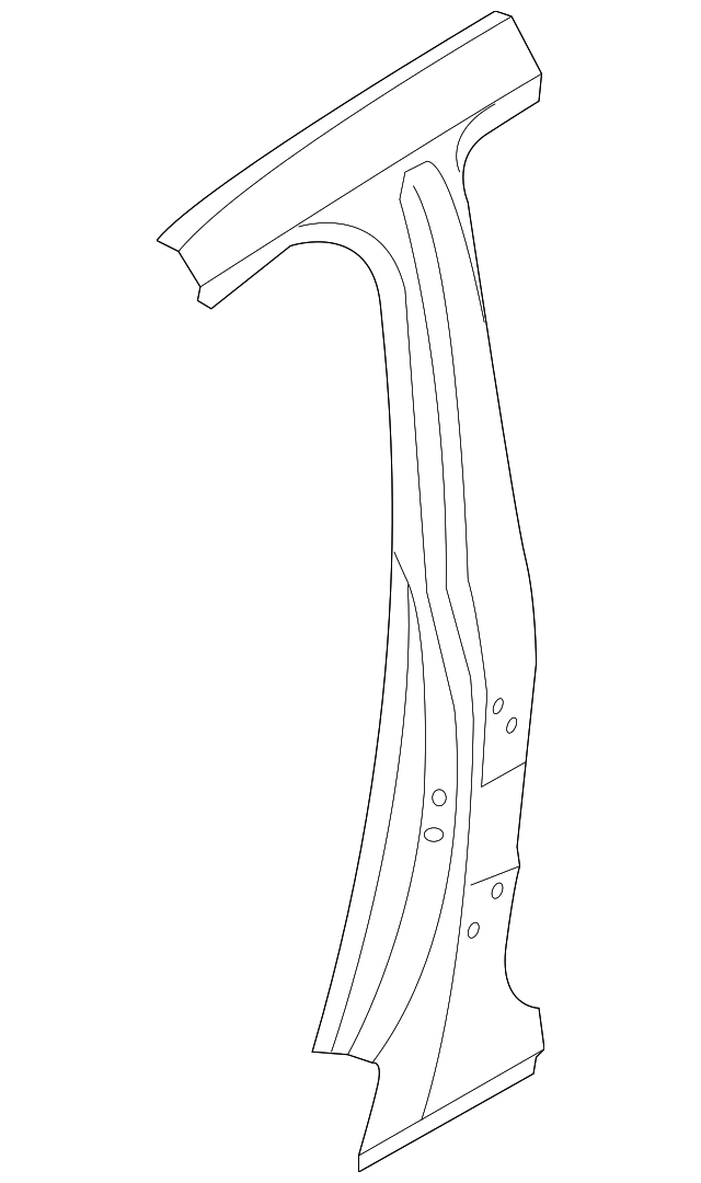 2010-2016 Porsche Panamera Inner Pillar 970-502-245-01-GRV | OEM Parts ...