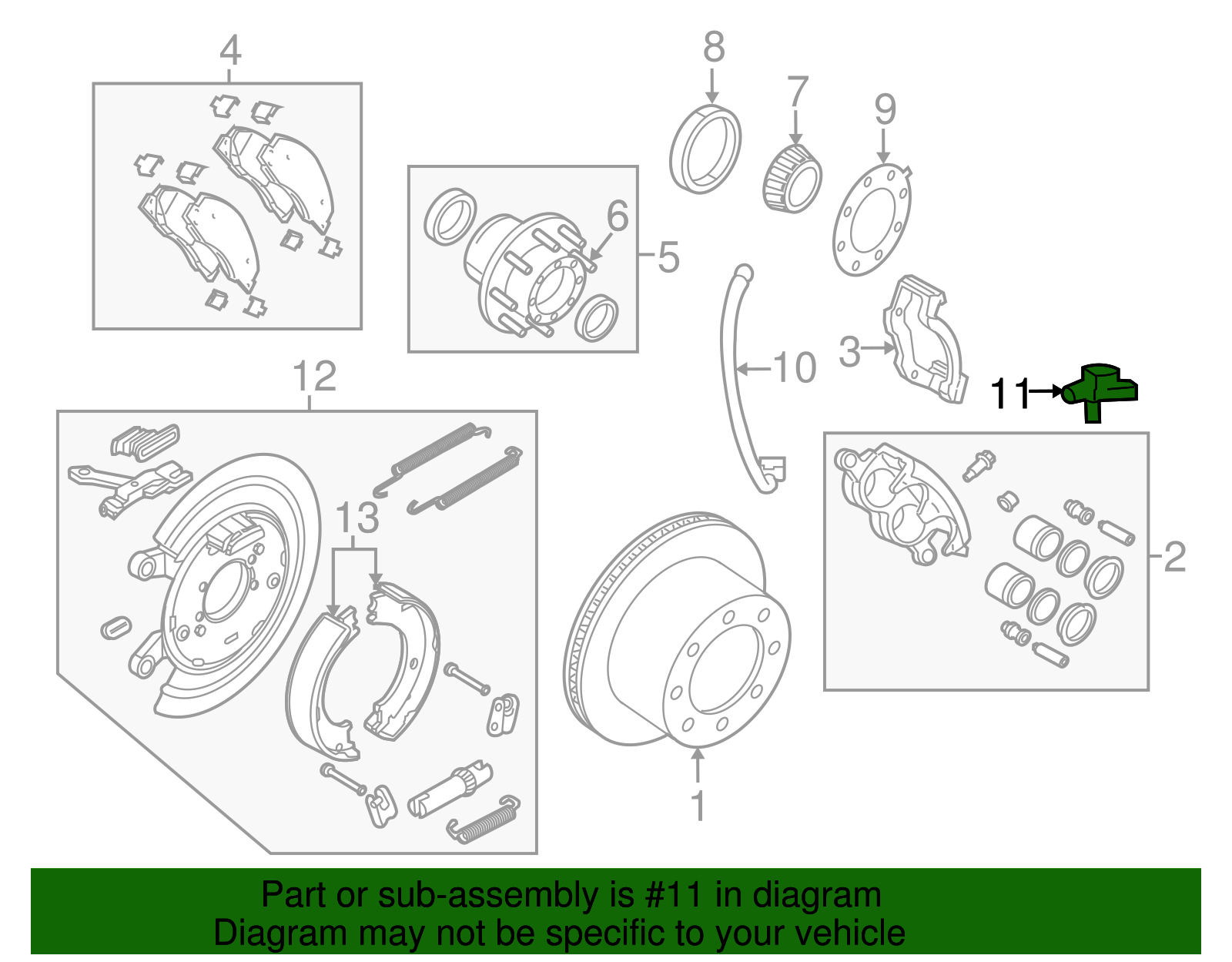 2013-2024 Ram 3500 ABS Wheel Speed Sensor 68457713AB | Mopar Parts Canada