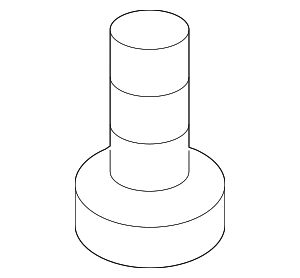 12493-04143 - Lower Center Pillar Trim Screw 2006-2020 Kia | Kia.Parts ...