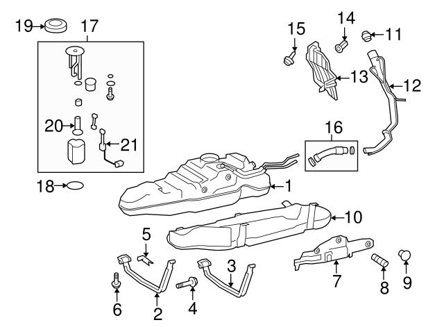 2016-2021 Lexus LX570 Fuel Tank Mount Strap 77602-60140 | OEM Parts Online