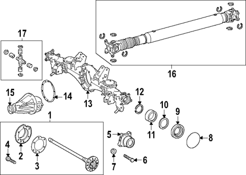Axle & Differential for 2025 Toyota Land Cruiser | Toyota Parts Center