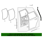 2021-2022 GM Rear Weather-Strip 84741544 | GMPartsDirect.com