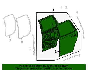 2021-2024 GM Door Shell 86791899 GM | GMPartsDirect.com
